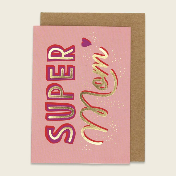 Ava & Yves Glückwunschkarte 'Super Mom' - Little Pippa | Der Miniexpe