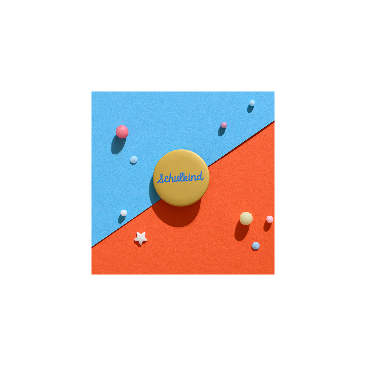 Ava & Yves Button "Schulkind" Colour - Little Pippa | Der Miniexperte